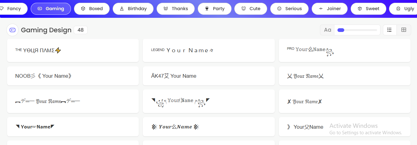 Stylish Names #ퟙ ϟ