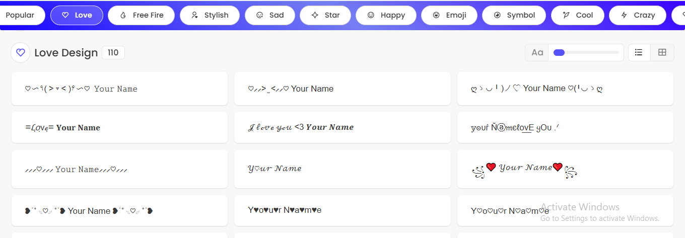 Stylish Names #ퟙ ϟ